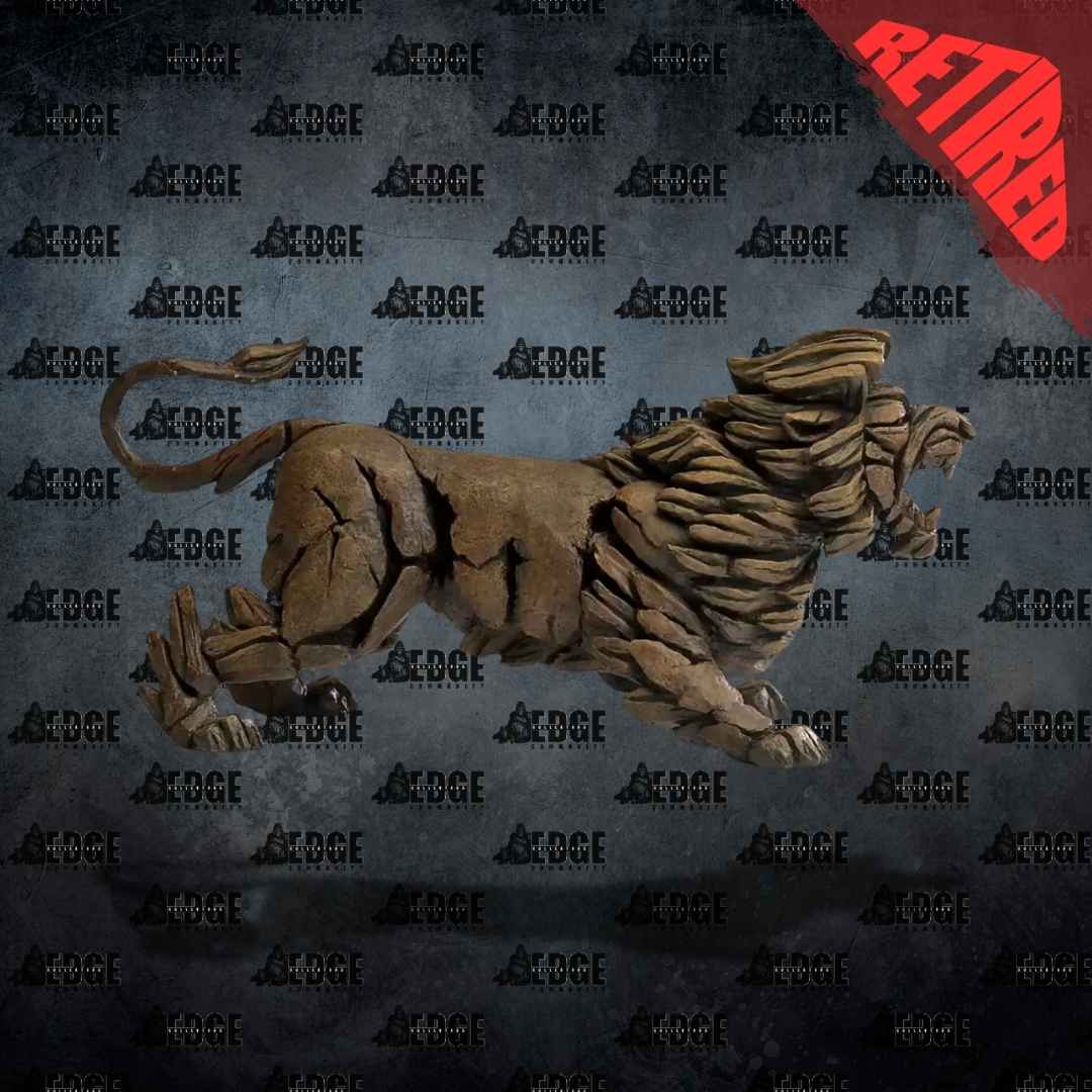 ED01 Lion - Figure - Edge Sculpture Collectors Community