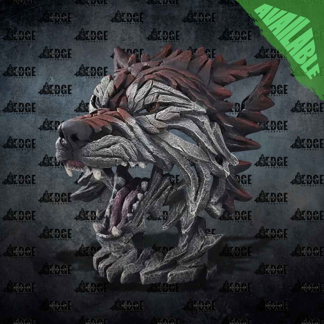EDB04 Wolf - Bust (Timber) - Edge Sculpture Collectors Community