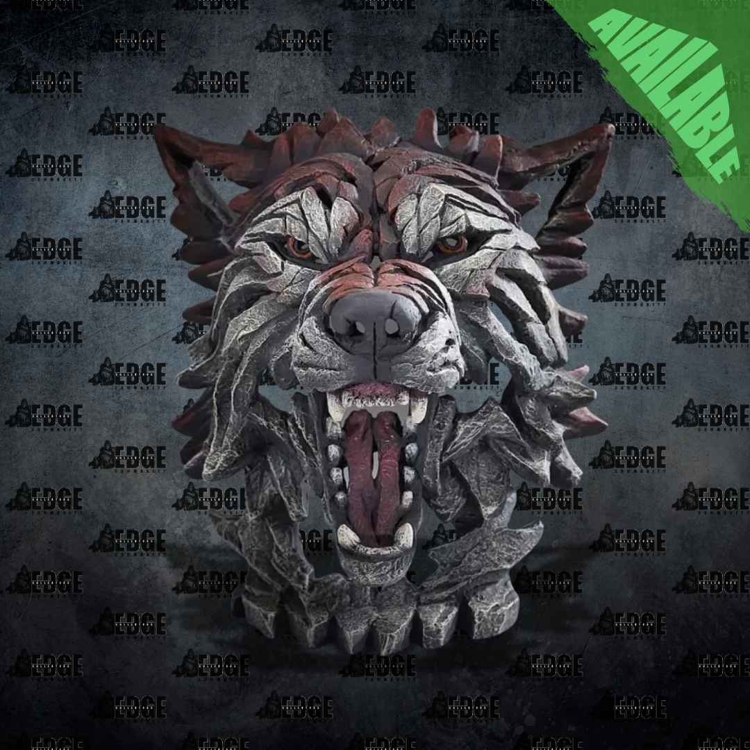 EDB04 Wolf - Bust (Timber) - Edge Sculpture Collectors Community