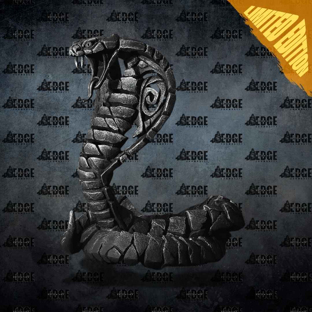 ED11S Cobra Snake - figure (Silver Limited Edition 50) - Edge Sculpture ...