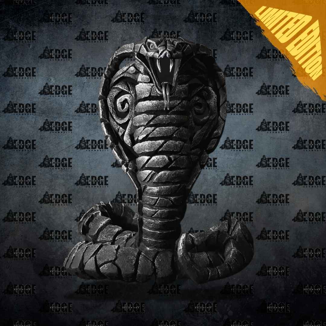 ED11S Cobra Snake - figure (Silver Limited Edition 50) - Edge Sculpture ...