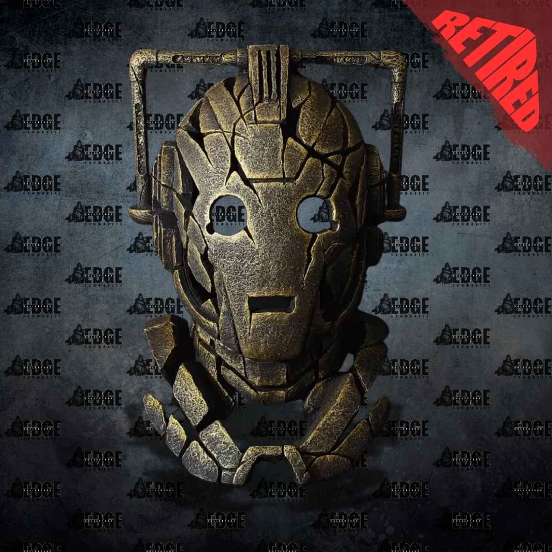 EDWHO01G Cyberman - Bust - (Gold) - Edge Sculpture Collectors Community