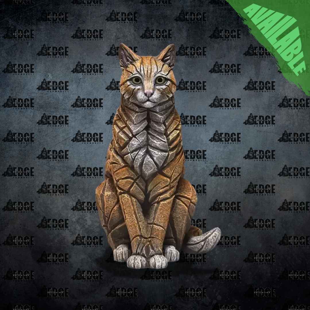 ED26G Sitting Cat - Figure (Ginger) - Edge Sculpture Collectors Community