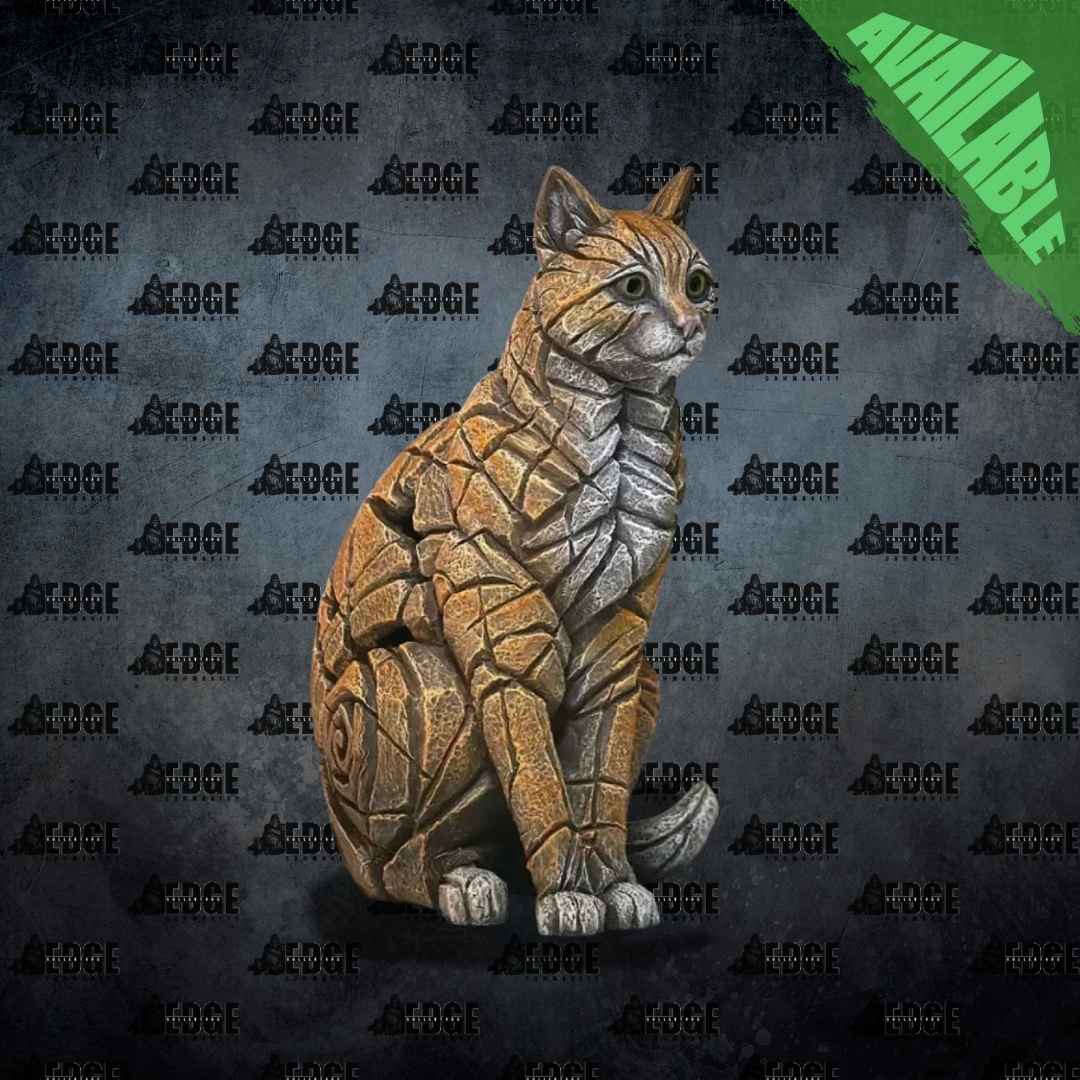 ED26G Sitting Cat - Figure (Ginger) - Edge Sculpture Collectors Community